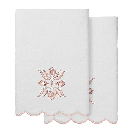 Click here for Linum Home Textiles Flower Crest Scallop 2-pc. Qui... prices