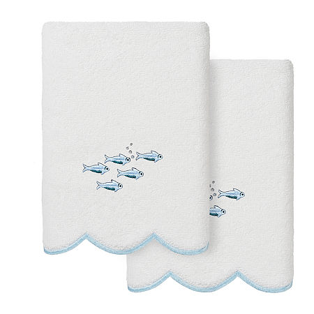 Click here for Linum Home Textiles Fish School Scallop 2-pc. Embe... prices