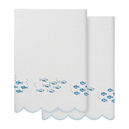 Click here for Linum Home Textiles Fish School Scallop 2-pc. Quic... prices