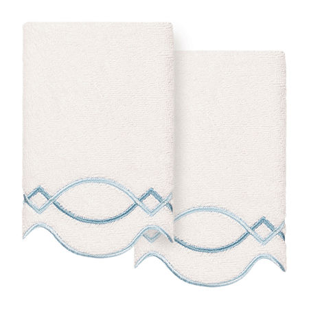 Click here for Linum Home Textiles Diamond Chain Scallop 2-pc. Fi... prices