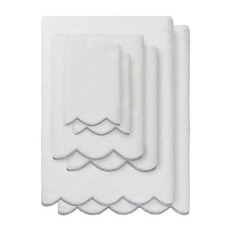 Click here for Linum Home Adornia Scallop Cotton 6-Pc. Towel Set... prices