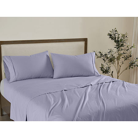 Click here for Brooklyn Loom Solid Cotton Percale 4-Pc. Sheet Set... prices