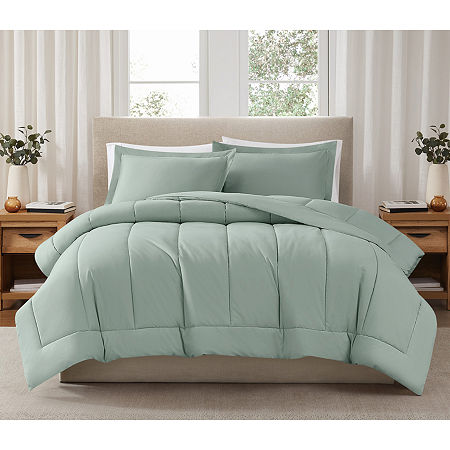 Click here for Brooklyn Loom Solid Cotton Percale 3-Pc. Comforter... prices