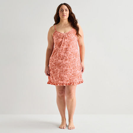 Click here for Ambrielle Womens Plus Crew Neck Chemise  3x  Pink prices