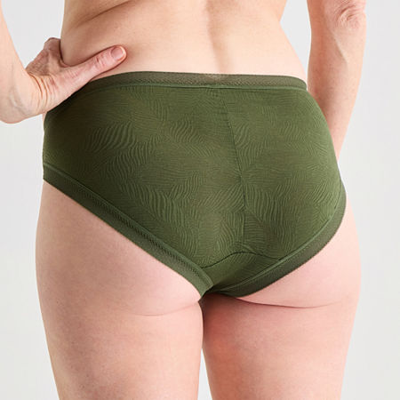 Click here for Ambrielle Smooth Lace Hicut Panty  Small  Green prices