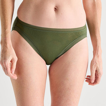 Click here for Ambrielle Smooth Lace Hicut Panty  Large  Green prices