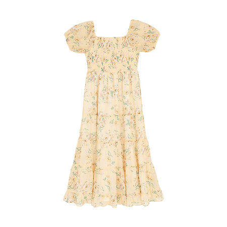 Click here for Rare Editions Big Kid Girls Short Sleeve Floral Ma... prices