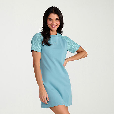 Click here for PUMA Short Sleeve T-Shirt Dress  X-large  Blue prices