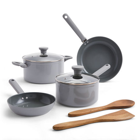 Click here for Cooks Ceramic 8-pc. Cookware Set  One Size  Gray prices