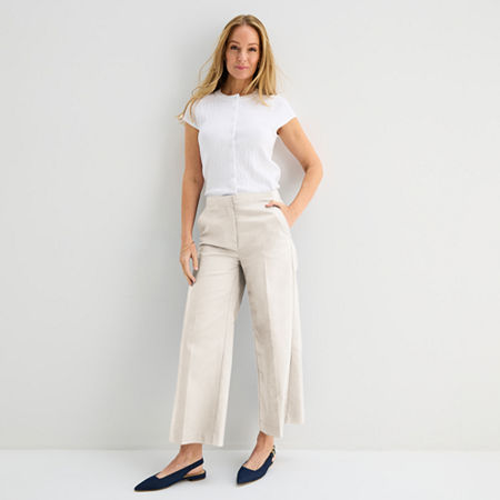 Click here for Liz Claiborne Womens Wide Leg Mid Rise Trouser  8... prices