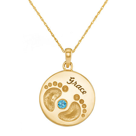 Click here for Personalized 14K Yellow Gold Name and Birthstone F... prices