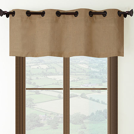 Click here for Stratford Park Woven Burlap Grommet-Top Valance  O... prices