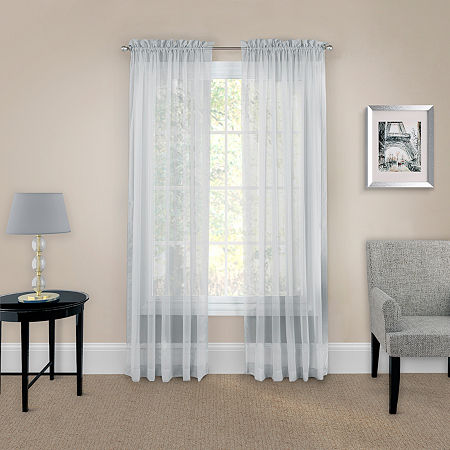 Click here for Eclipse Victoria Voile Rod Pocket Sheer Set of 2 C... prices