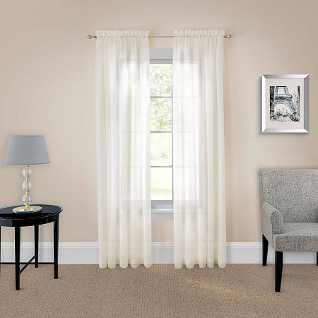 Click here for Eclipse Victoria Voile Rod Pocket Sheer Set of 2 C... prices