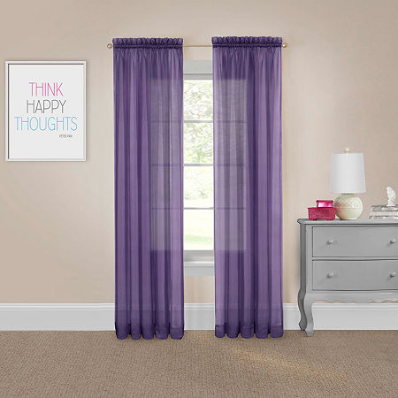 Click here for Eclipse Victoria Voile Rod Pocket Sheer Set of 2 C... prices