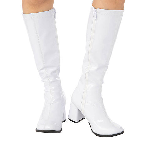 Click here for Womens Gogo Boot 2-pc. Costume Footwear  9  White prices