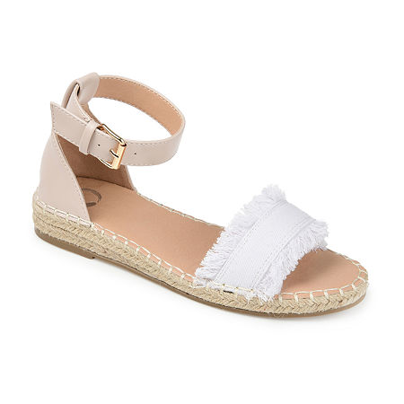 Journee Collection Womens Tristeen Espadrille Sandals - White
