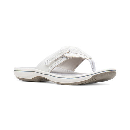 Clarks Womens Cloudsteppers Brinkley Jazz Sandals - White