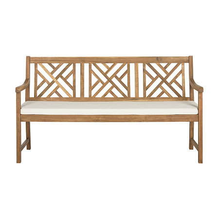 Click here for Bradbury Wood Patio Bench  One Size  Beige prices
