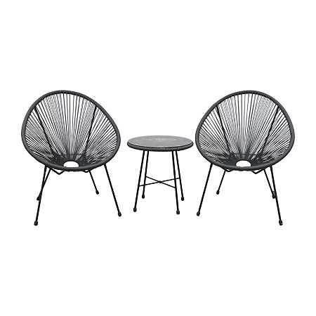 Click here for Sassio 3 Piece Conversation Patio Set - Gray prices