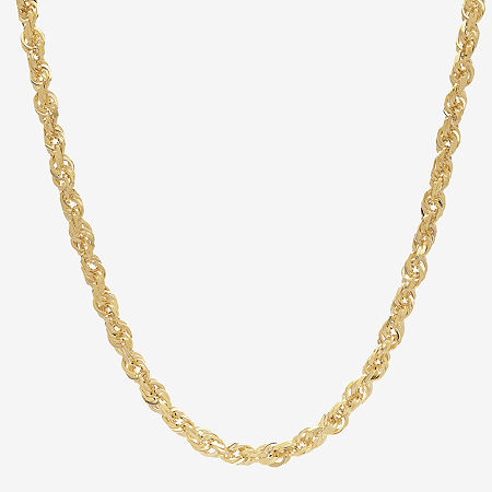 Click here for Unisex Adult 10K Gold 24 Inch Rope Chain Necklace... prices