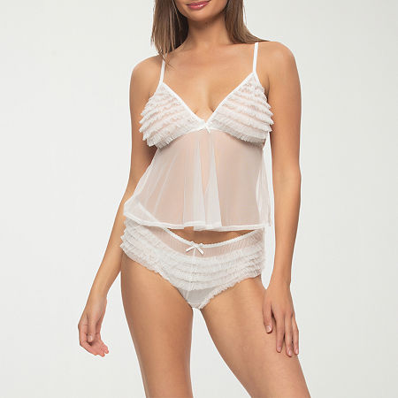 Click here for Jezebel Veil Tulle Ruffle Cami Panty Set- 999548... prices
