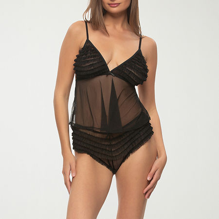 Click here for Jezebel Veil Tulle Ruffle Cami Panty Set- 999548... prices
