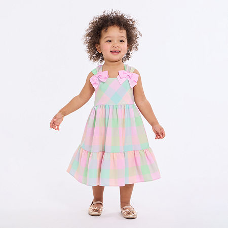 Click here for Bonnie Jean Toddler Girls Sleeveless Fit + Flare D... prices