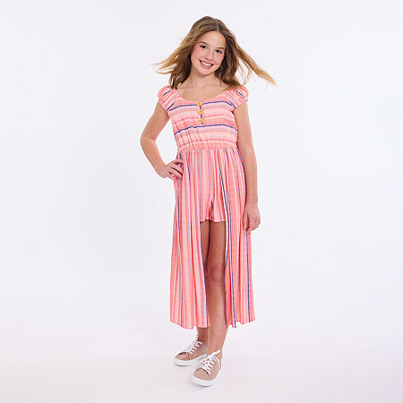 Click here for Bonnie Jean Big Kid Girls Short Sleeve Striped Rom... prices