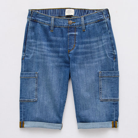 Click here for St. Johns Bay Womens 11 Mid Rise Seated Wear Bermu... prices