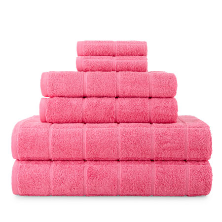 Click here for Home Expressions Grid 6-pc. Bath Towel Set  One Si... prices