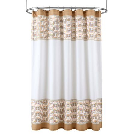 Click here for Liz Claiborne Logo Shower Curtain  One Size  Beige prices