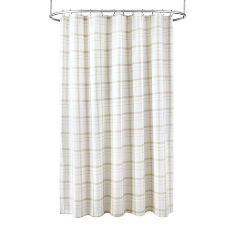 Click here for Linden Street Plaid Shower Curtain  One Size  Gree... prices