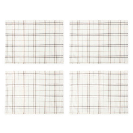 Click here for Linden Street Windowpane 4-pc. Placemat  One Size... prices