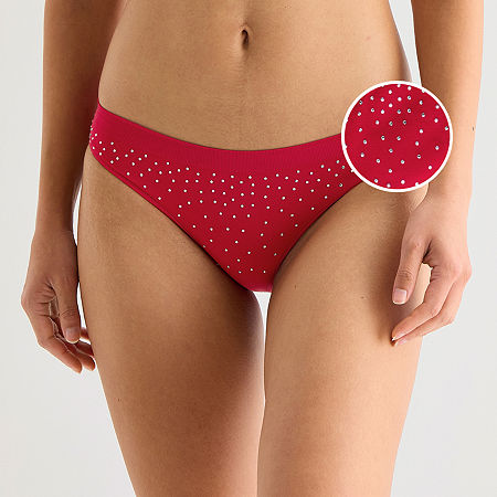 Click here for Ambrielle Seamless Bikini Panty  Medium  Red prices