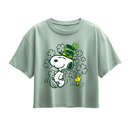 Click here for Big Kid Girls Round Neck Short Sleeve Regular Fit... prices