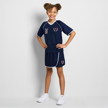 Click here for PUMA Big Kid Girls Mid Rise Skort  8-10 (m)  Blue prices