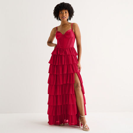 Click here for by&by Womens Juniors Sleeveless Satin Ball Gown  M... prices