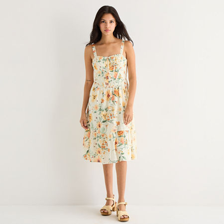 Click here for by&by Womens Juniors Sleeveless A-Line Dress  Medi... prices