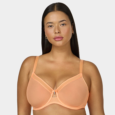 Click here for Curvy Couture Sheer Mesh Unlined Underwire Bra-131... prices