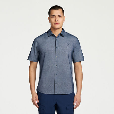 Click here for MESSI Collection Mens Short Sleeve Button-Down Shi... prices