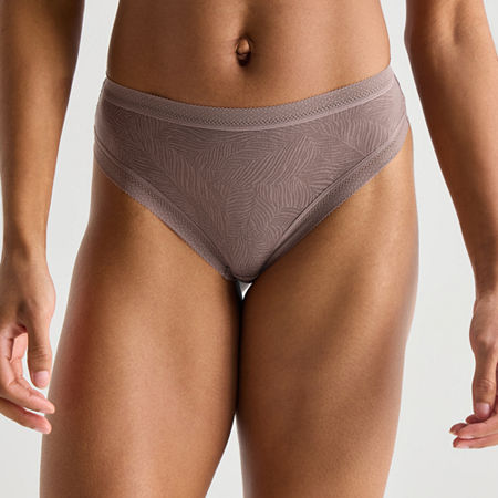 Click here for Ambrielle Smooth Lace Thong Panty  Xx-large  Brown prices