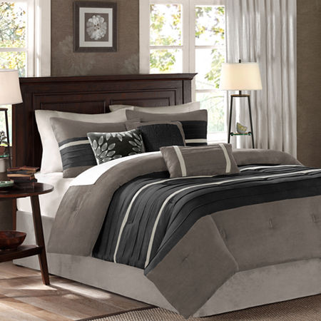 Click here for Madison Park Palmer Faux-Suede 7-Pc. Comforter Set... prices