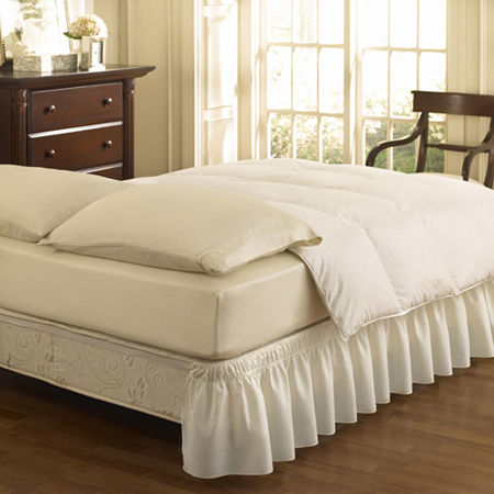 Click here for EasyFit Wrap-Around Solid Ruffled Bedskirt  One Si... prices