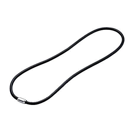 Click here for Mens 19 Black Leather Necklace  One Size  White prices