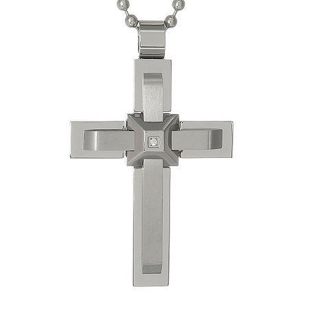 Click here for Mens Cubic Zirconia Stainless Steel Triple Layer C... prices