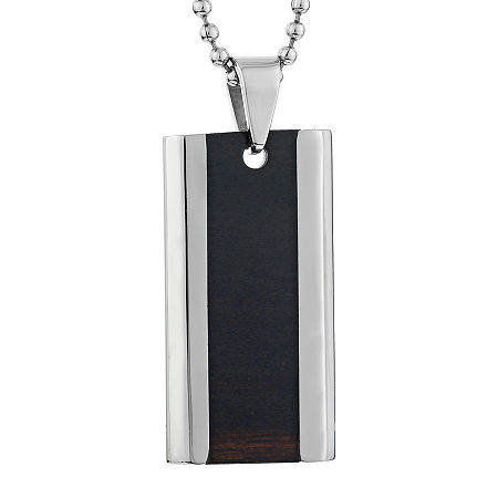 Click here for Mens Two-Tone Stainless Steel Dog Tag Pendant Neck... prices