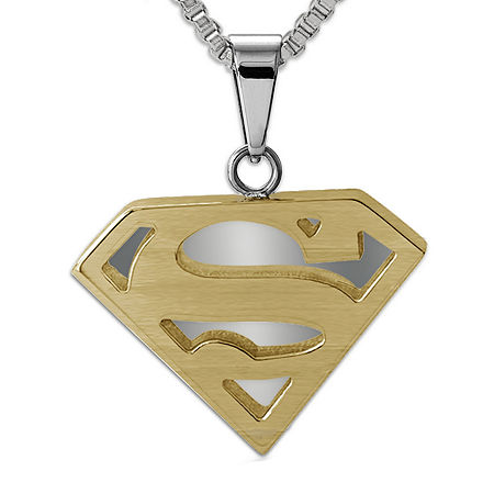Click here for DC Comics Superman Two-Tone Stainless Steel Pendan... prices