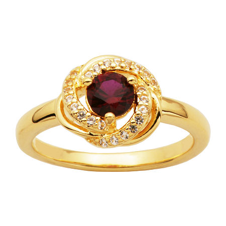 Click here for Womens Lab Created Red Ruby 18K Gold Over Silver C... prices