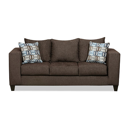 Click here for Olivia Contemporary Chenille Sofa  One Size  Brown prices